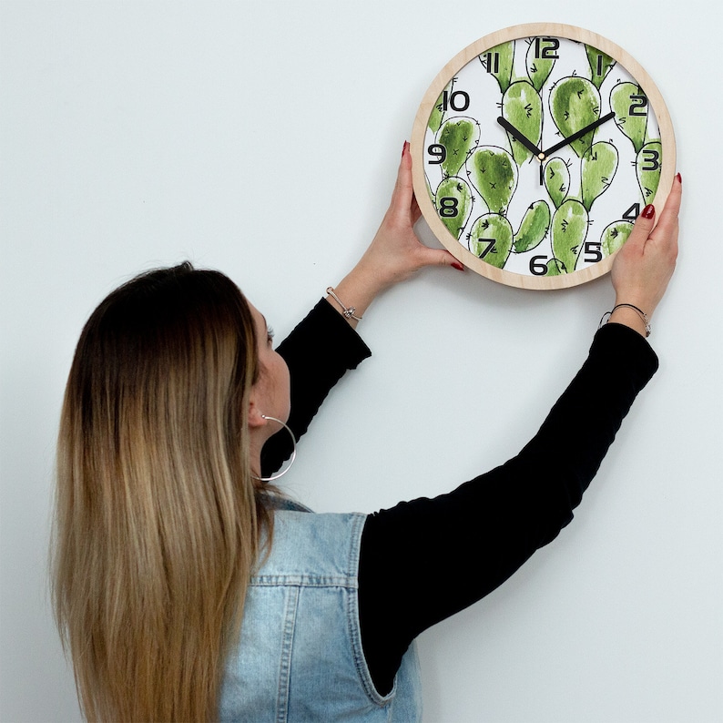 Aromatic Coffee Beans Wall Clock Brown Wooden Wall Print | Etsy