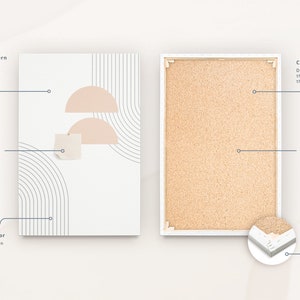 Desktop Organizer, Green, Pinboard, Student's Note Board, Pins Included ...