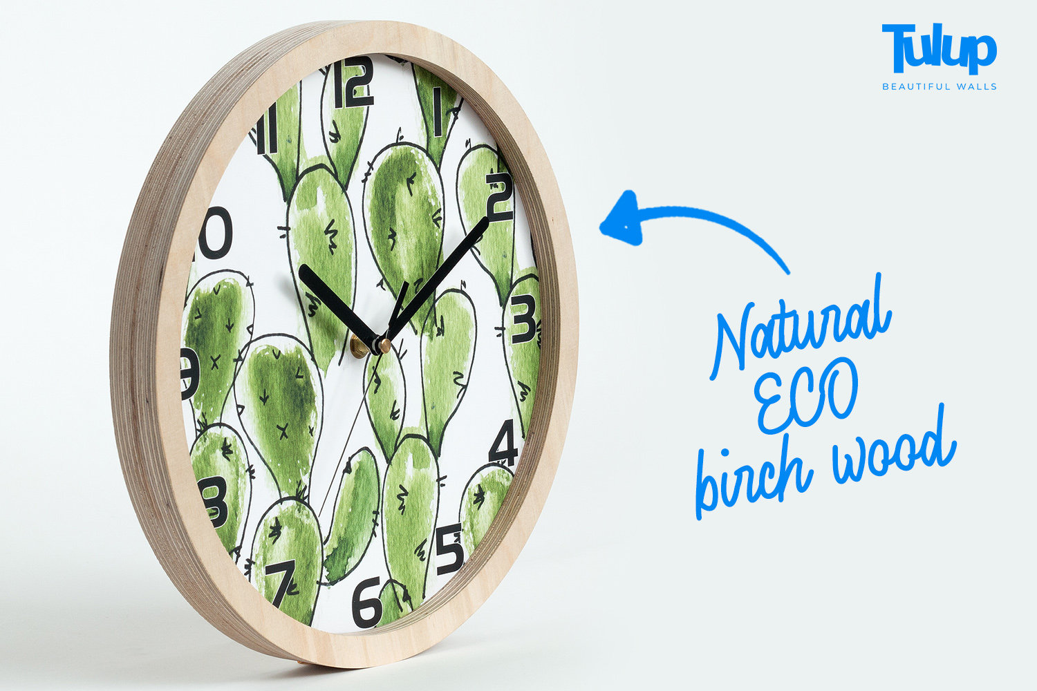 Aromatic Coffee Beans Wall Clock Brown Wooden Wall Print | Etsy