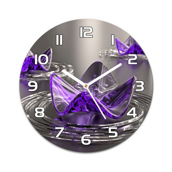 Water Lily Wall Clock - Etsy