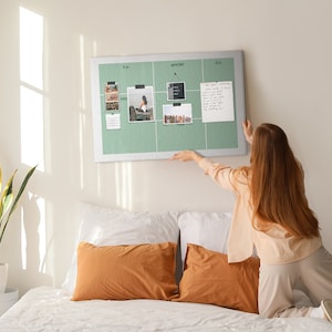 Desktop Organizer, Green, Pinboard, Student's Note Board, Pins Included ...