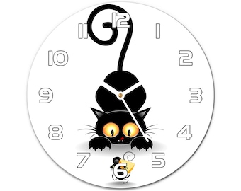 Cat Mouse Clock - Etsy
