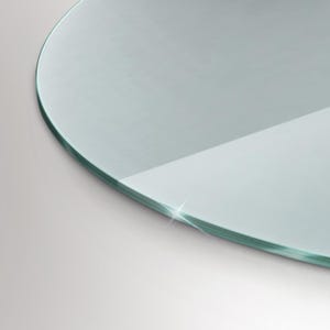Round Tempered Glass Fireplace Hearth, Minimalist Hearth Extension ...