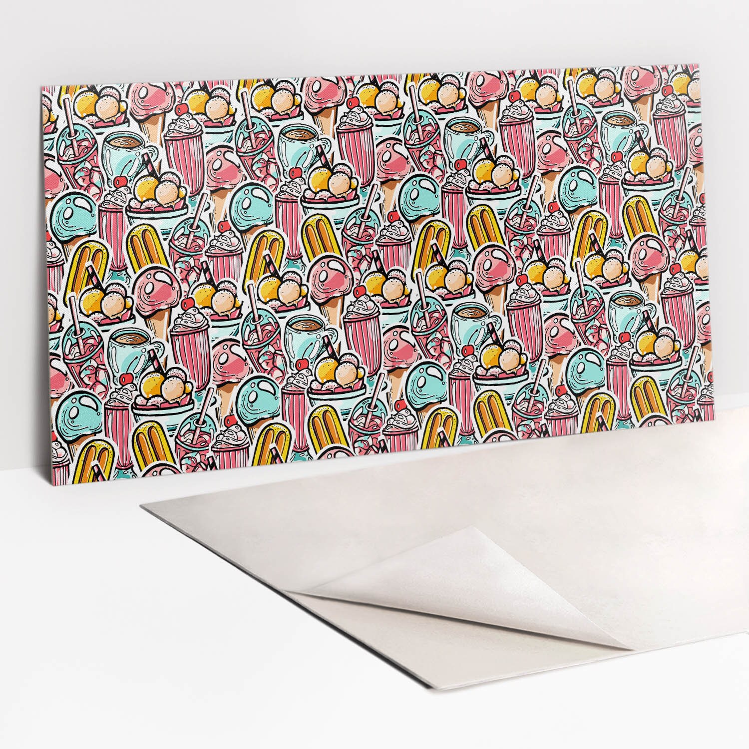 Drawing Sweets Panel Stickers, Self Adhesive Panels, Food Panel ...