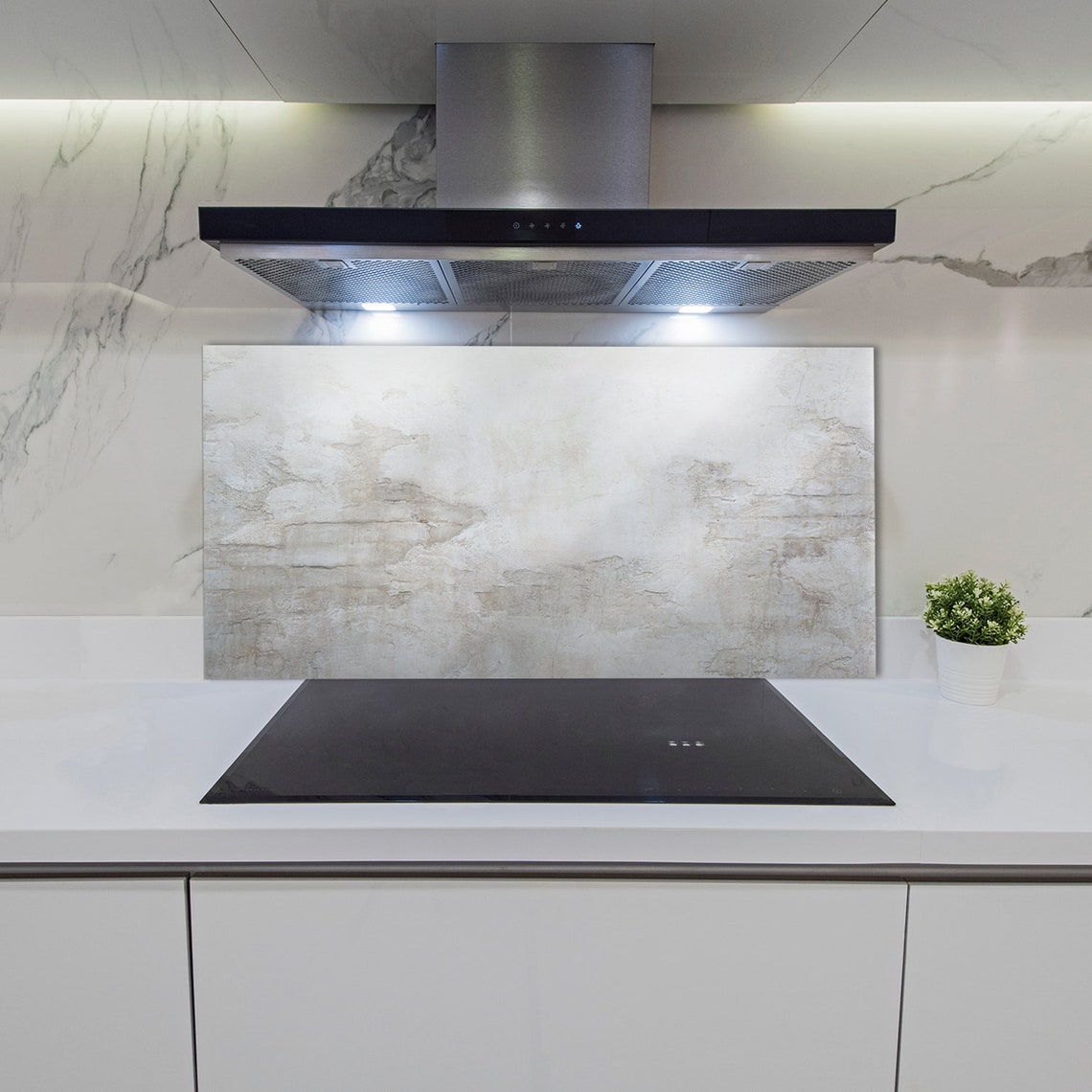 Stone Walls Splashback Beige Kitchen Backsplash Gray Kitchen | Etsy