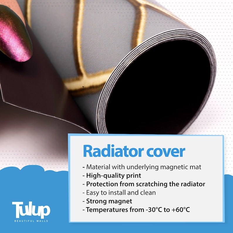 Gold Lattice Radiator Magnet Cover, Bronze Magnetic Masking Frame ...