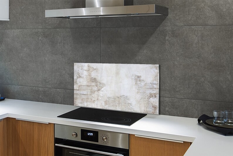 Stone Walls Splashback Beige Kitchen Backsplash Gray Kitchen - Etsy