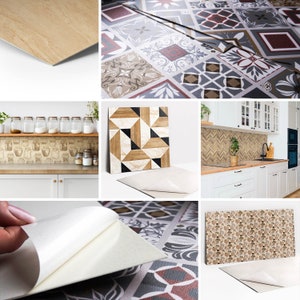 Decorative Shapes Tile Stickers, Peel and Stick Tiles, Mosaic Tile ...