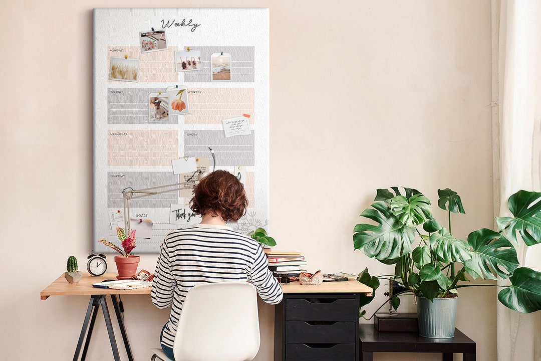 Weekly Planner, Timetable, Mood Board, Thumbtacks, Idea Organizer ...