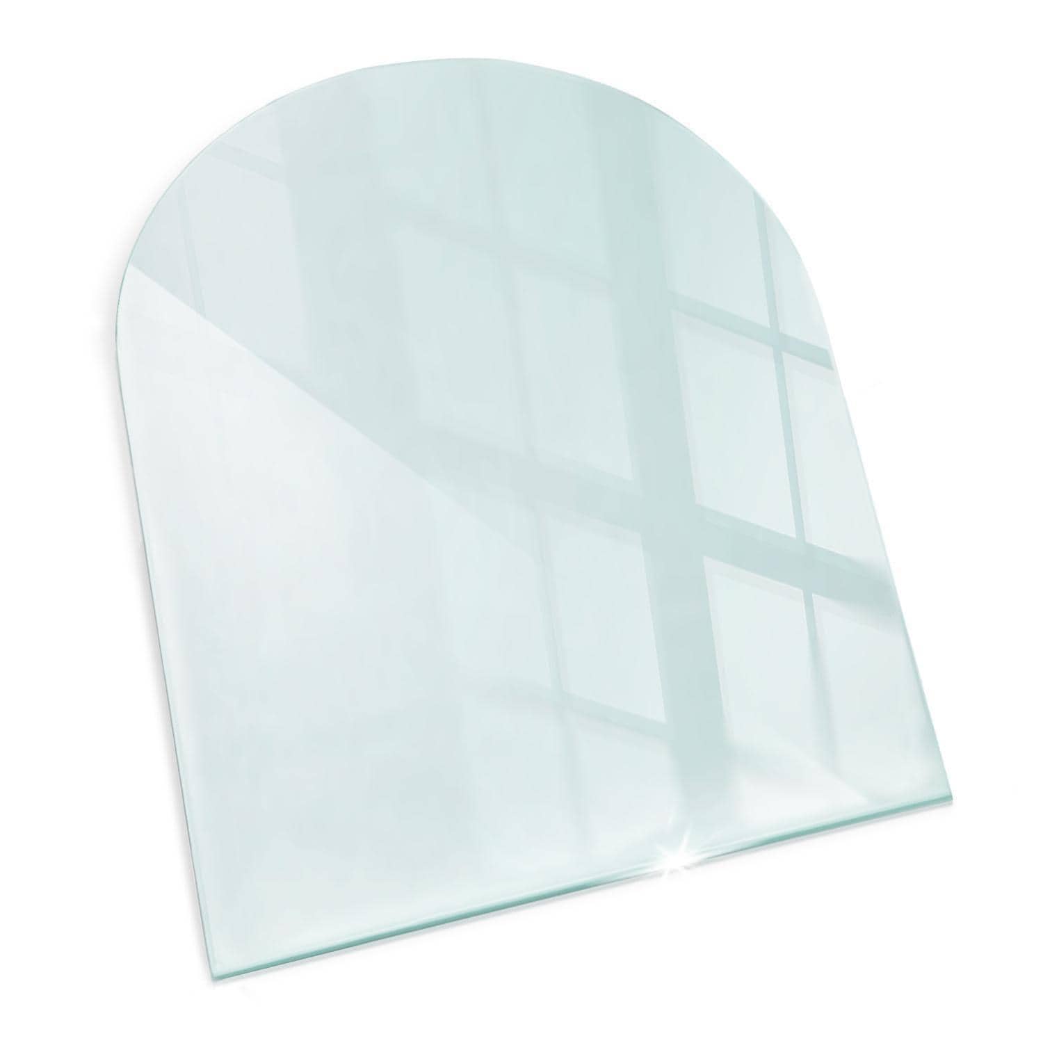 Round Tempered Glass Fireplace Hearth, Minimalist Hearth Extension ...
