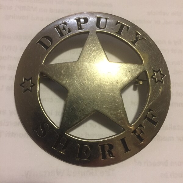 Deputy Badge - Etsy