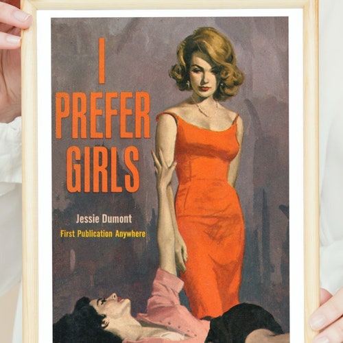 Lesbian Pulp Print Novel Cover Wall Art Lgbtq Lgbtqia Etsy Uk