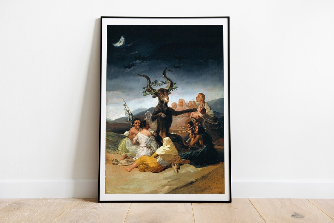 Mythology Art Print | Witches Sabbath by Goya | Surreal Macabre Creepy ...