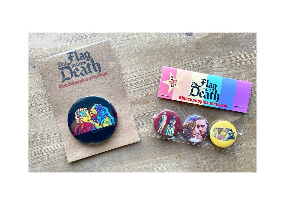 OFMD Button Badge Pinback Set of 4 Our Flag Means Death 32mm 58mm 1 ...