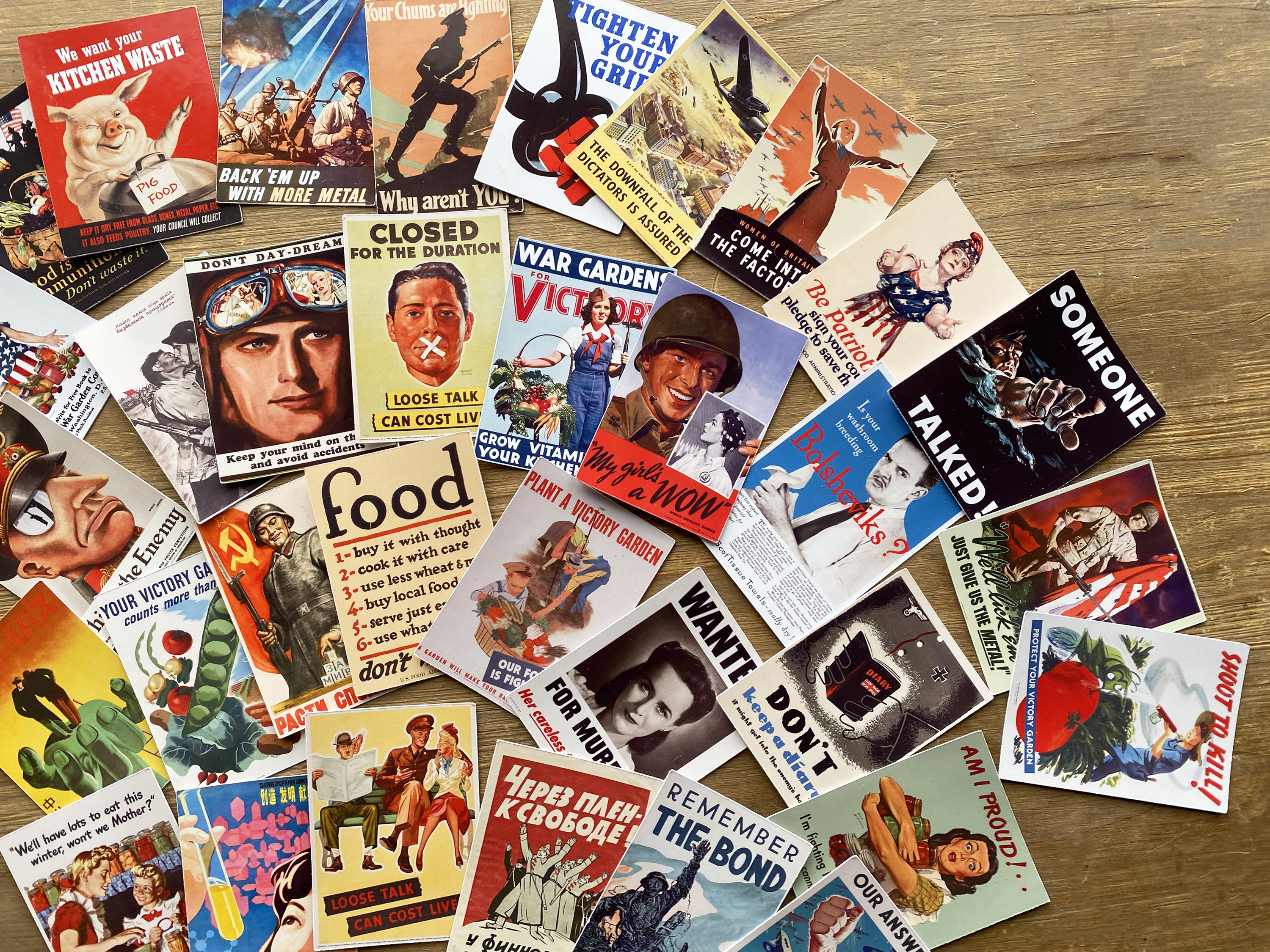Propaganda Poster Sticker Pack | Vintage Poster Reproduction | Garden ...