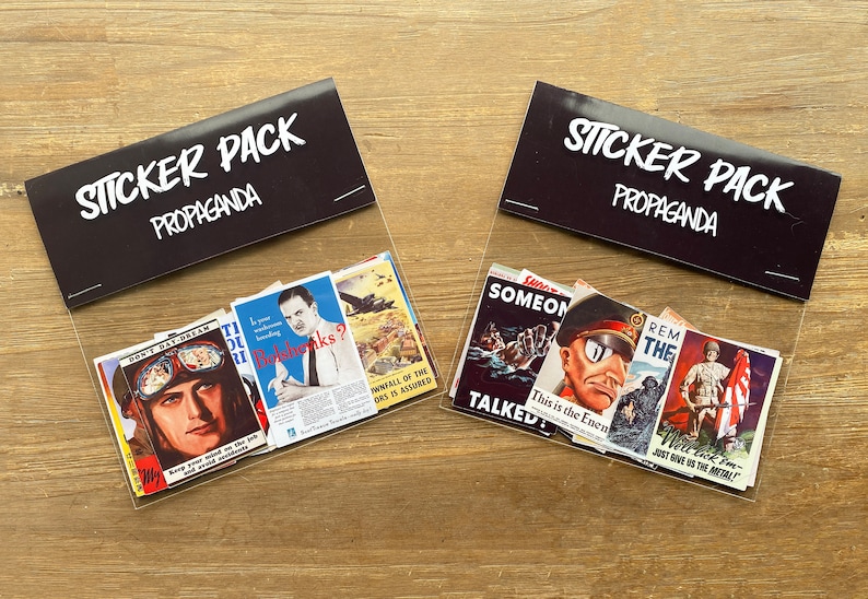 Propaganda Poster Sticker Pack | Vintage Poster Reproduction | Garden ...