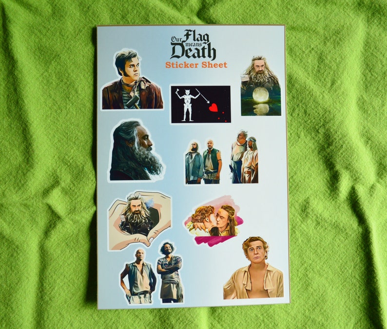 Our Flag Means Death Sticker Sheets Glossy Vinyl Kiss-cut - Etsy