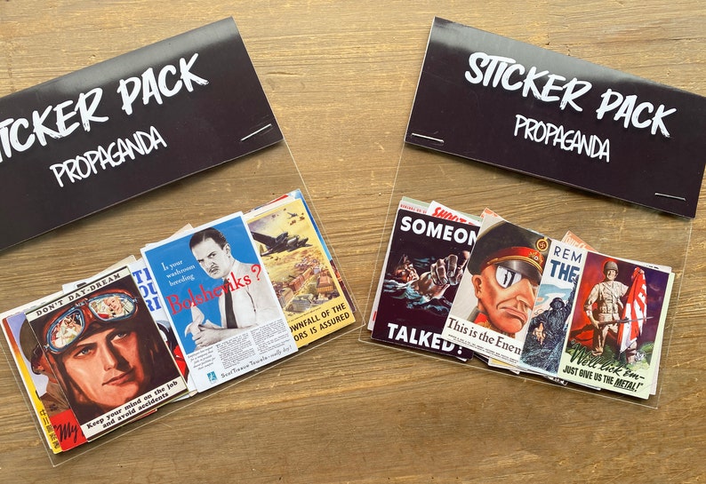 Propaganda Poster Sticker Pack | Vintage Poster Reproduction | Garden ...