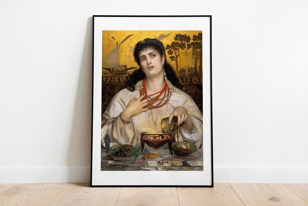 Medea Art Print | Greek Mythology | by Frederick A. Sandys | Surreal ...