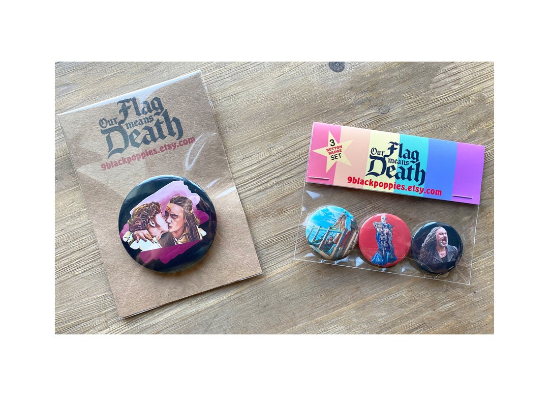 OFMD Button Badge Pins Set of 4 | Our Flag Means Death | 32mm 58mm 1 ...