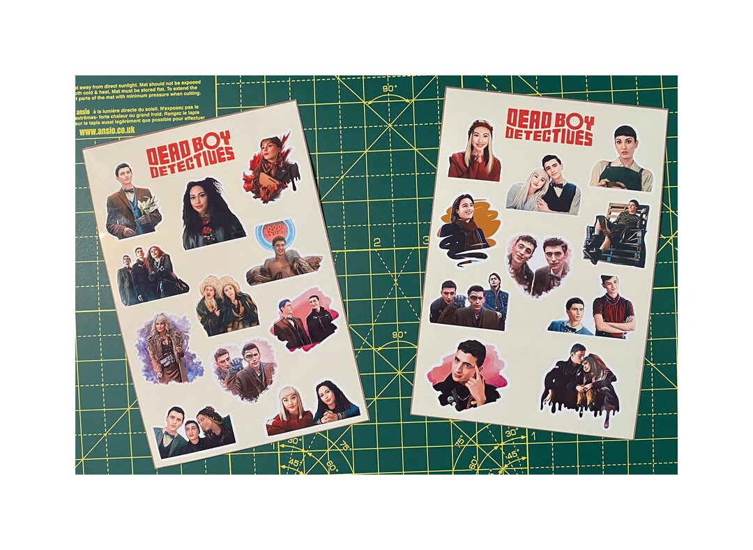 Dead Boy Detectives DBD Sticker Sheets | Glossy Vinyl Kiss Cut | Edwin ...