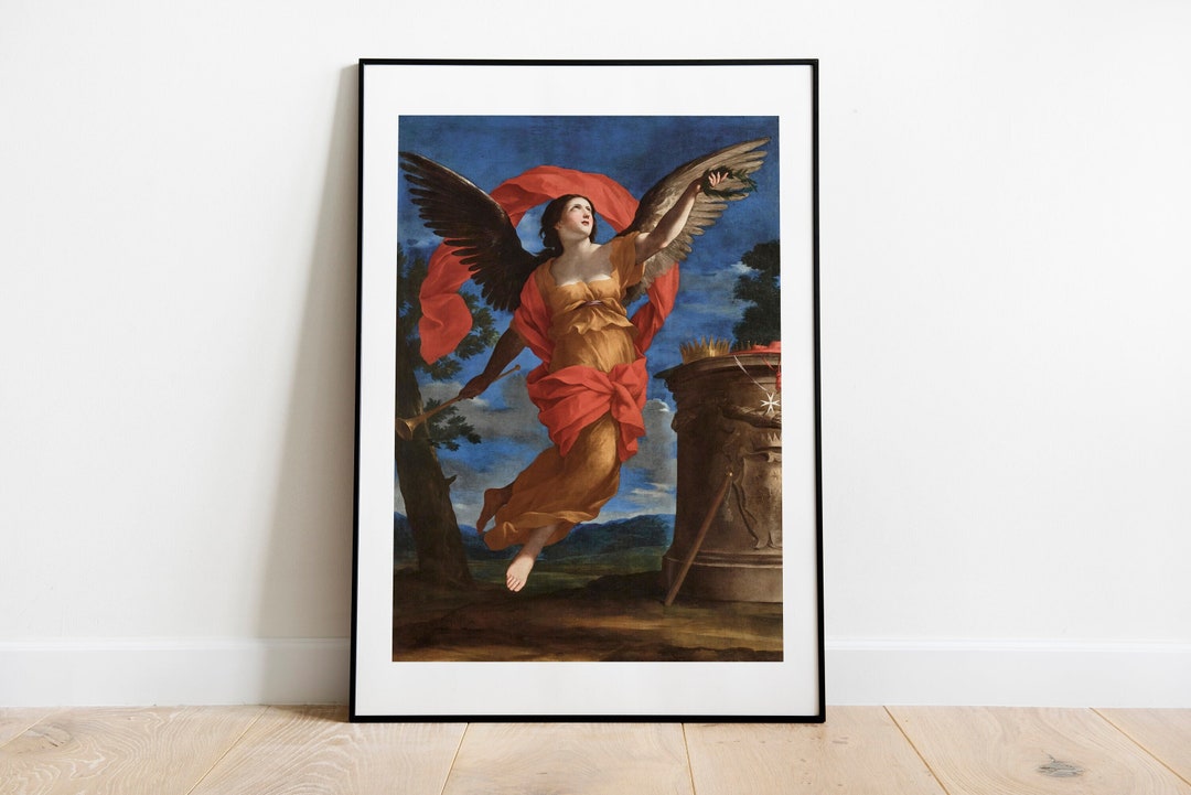 Mythology Art Print | Allegory of Fame by Giovanni Francesco Romanelli ...