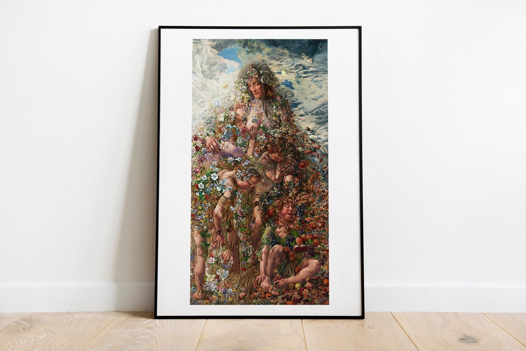 Mythology Art Print | Nature or Abundance Léon Frédéric | Surreal ...