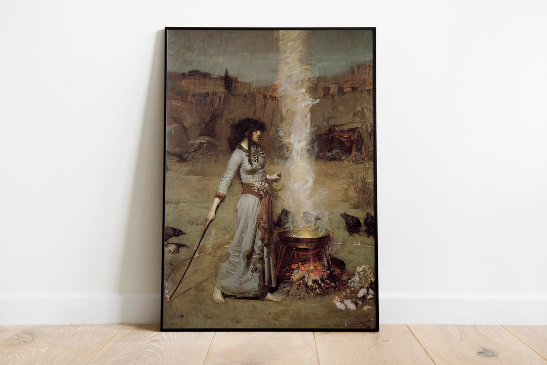 Magic Wiccan Art Print | the Magic Circle by John William Waterhouse ...