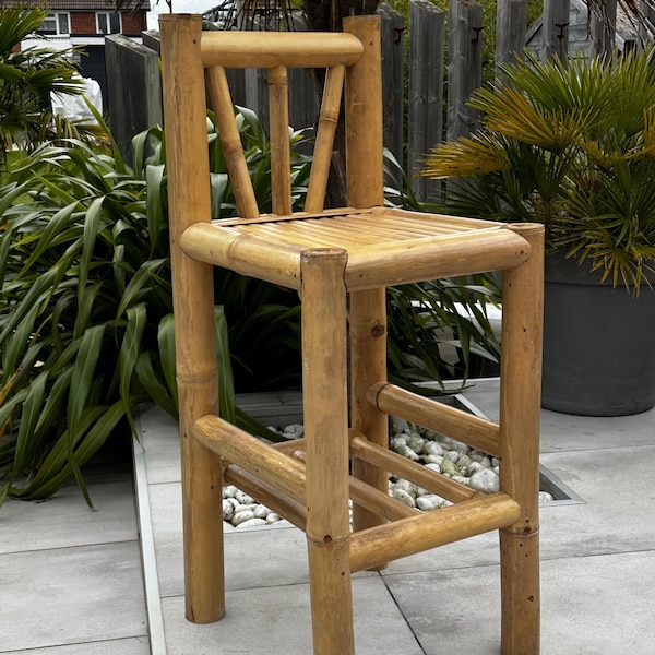Bamboo Dining Table and Chairs - Etsy UK