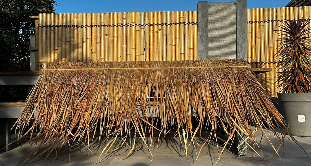 Natural Palm Thatch Roof Panel Handmade Sold in Packs - Etsy UK