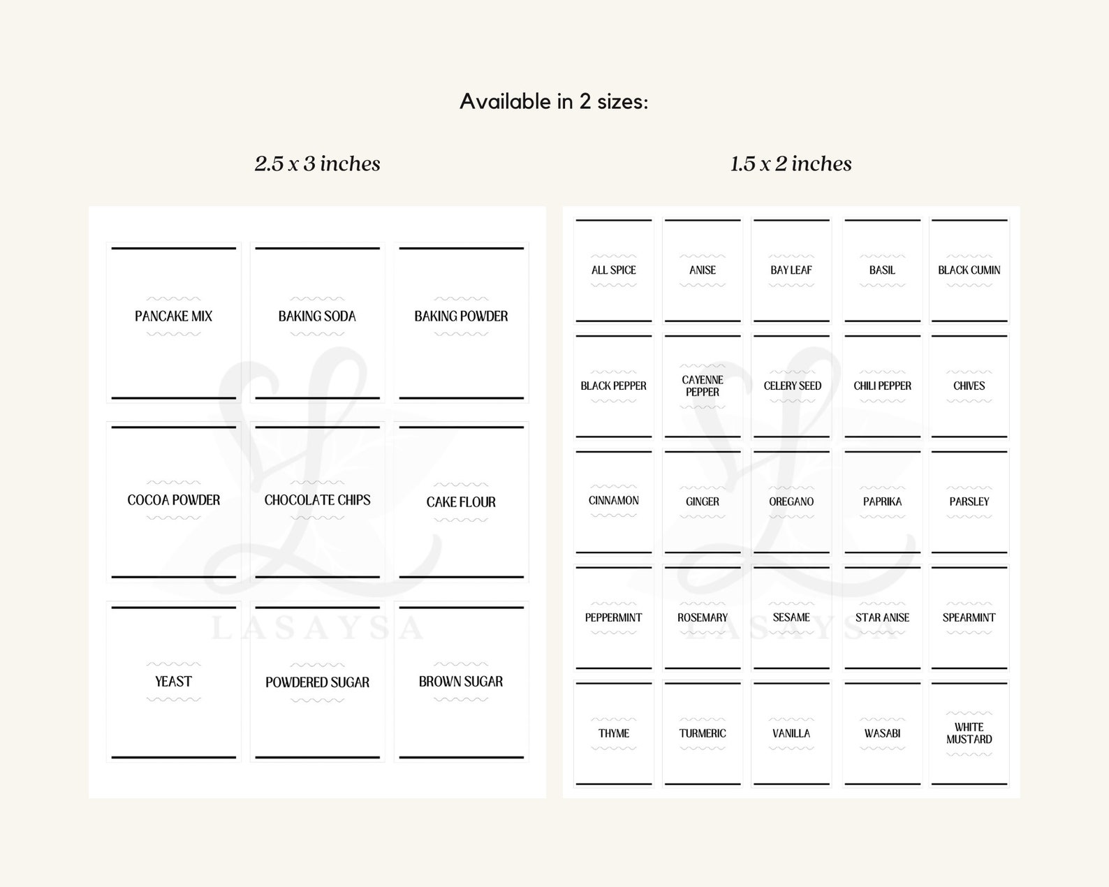 Printable Pantry Labels | DIY Jar and Containers Label | Printable ...