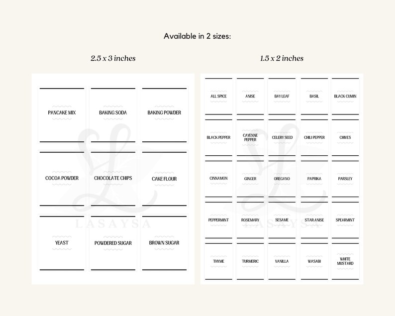 Printable Pantry Labels | DIY Jar and Containers Label | Printable ...