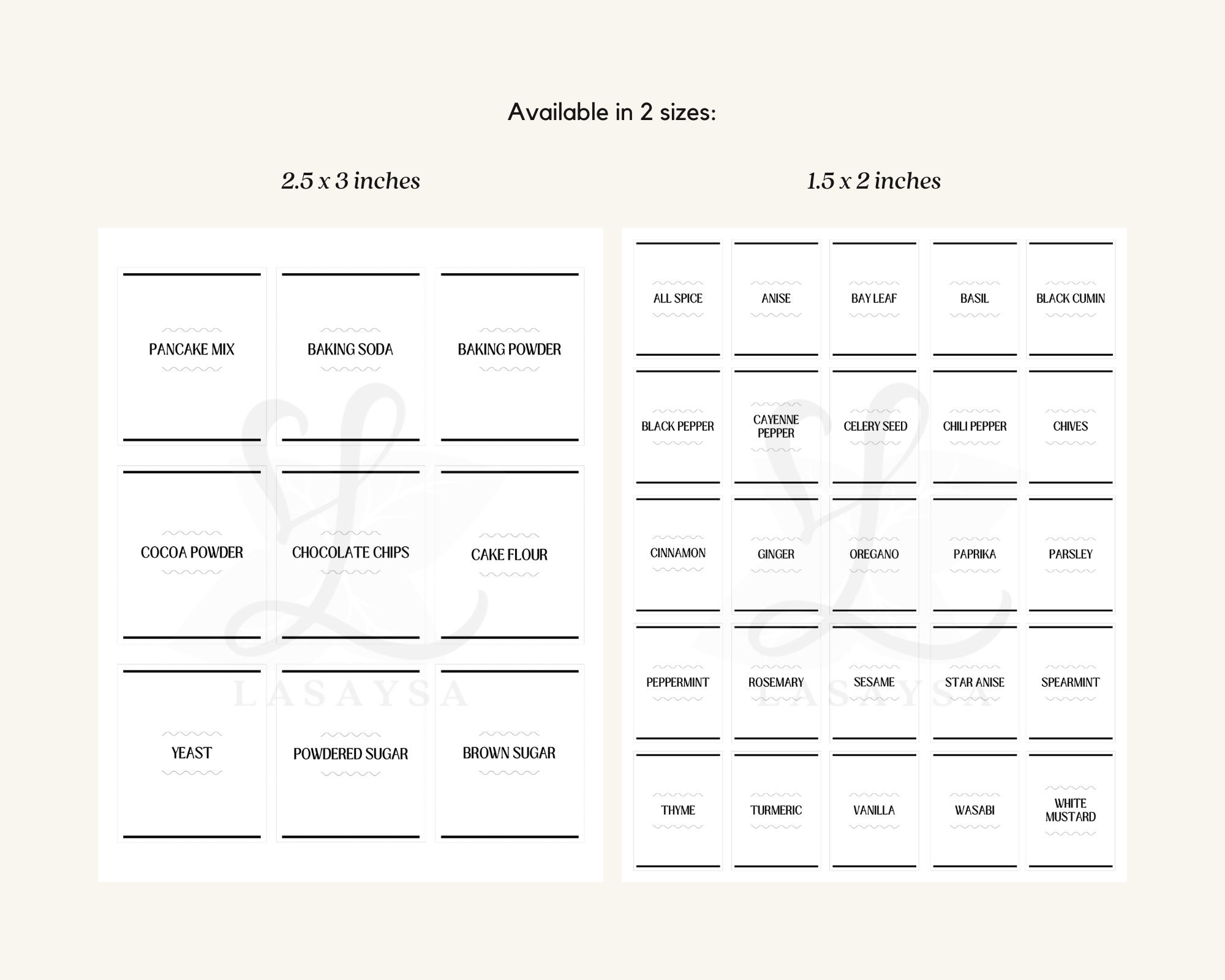 Printable Pantry Labels | DIY Jar and Containers Label | Printable ...