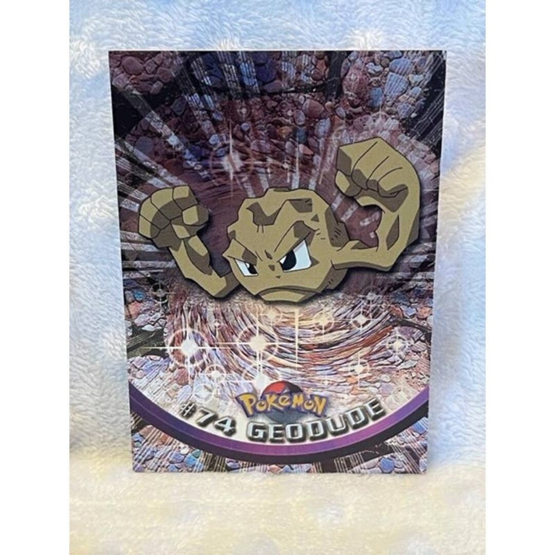 Vintage Pokemon TV Animation Series Card #74 Geodude Holo-black Topps ...