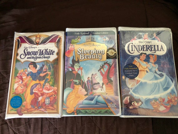 Lot Disney Rare VHS Snow White Cinderella Sleeping Beauty - Etsy