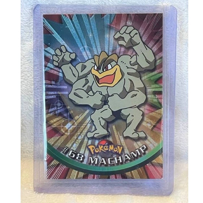 Vintage Pokemon TV Animation Series Card #68 Machamp Holo-black Topps ...