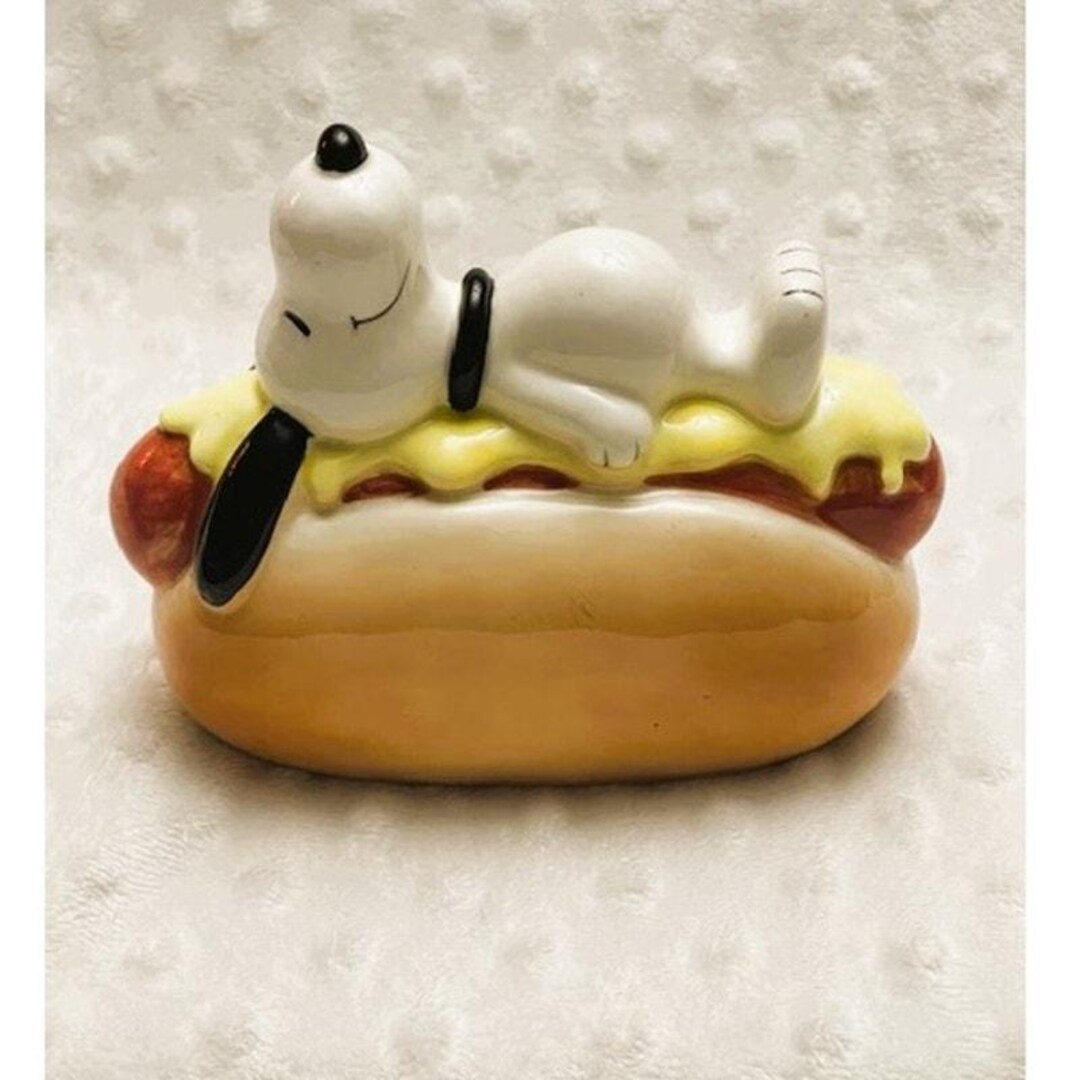 Vintage Snoopy Hot Dog Ceramic Piggy Bank W/stopper, Syndicate Inc ...