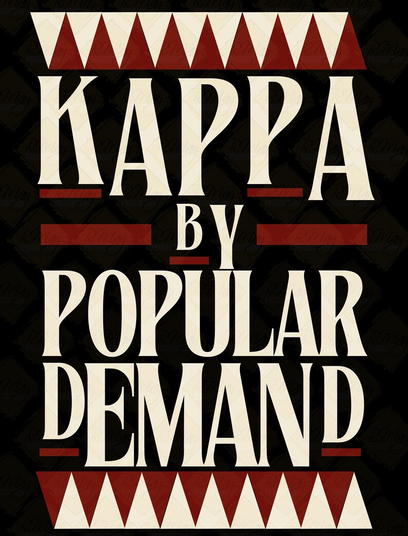 Kappa by Popular Demand | Kappa Alpha Psi 1911 Design Kappas | SVG, Jpg ...