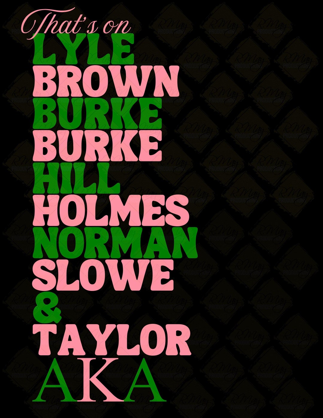 That's on the Founders of Alpha Kappa Alpha! | AKA 1908 Design-alpha ...
