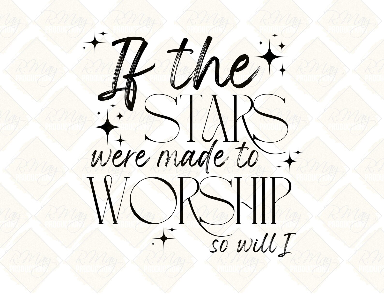Stars Worship Christian SVG: Religious Scripture Digital Files (ZIP) - Etsy