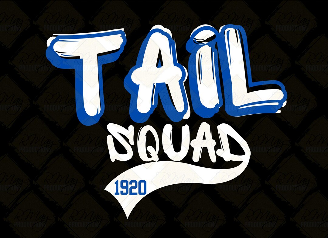 Zeta Phi Beta Tail Squad SVG PNG JPG - Zphib 1920 Design (digital ...