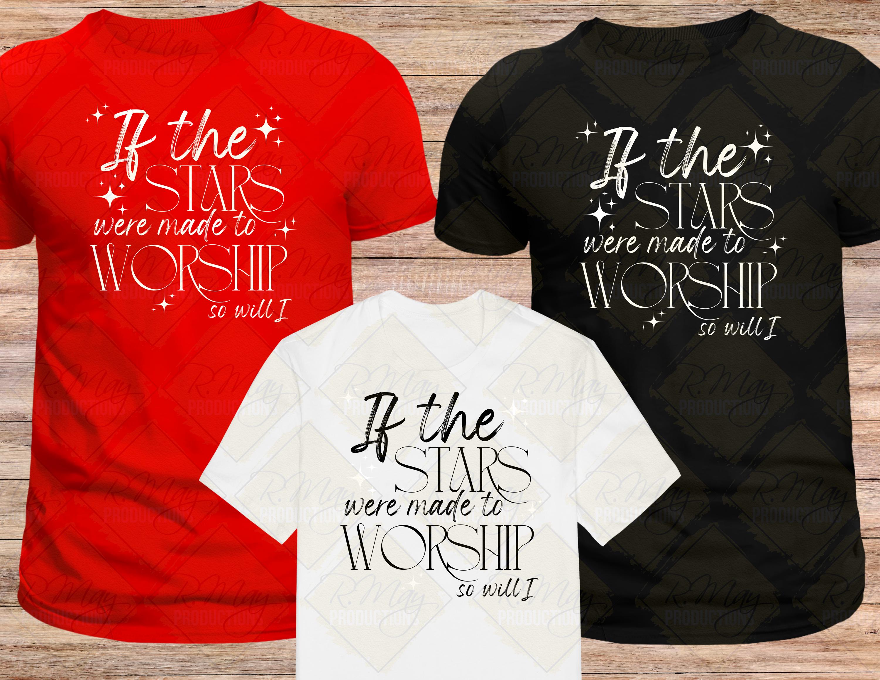 Stars Worship Christian SVG: Religious Scripture Digital Files (ZIP) - Etsy