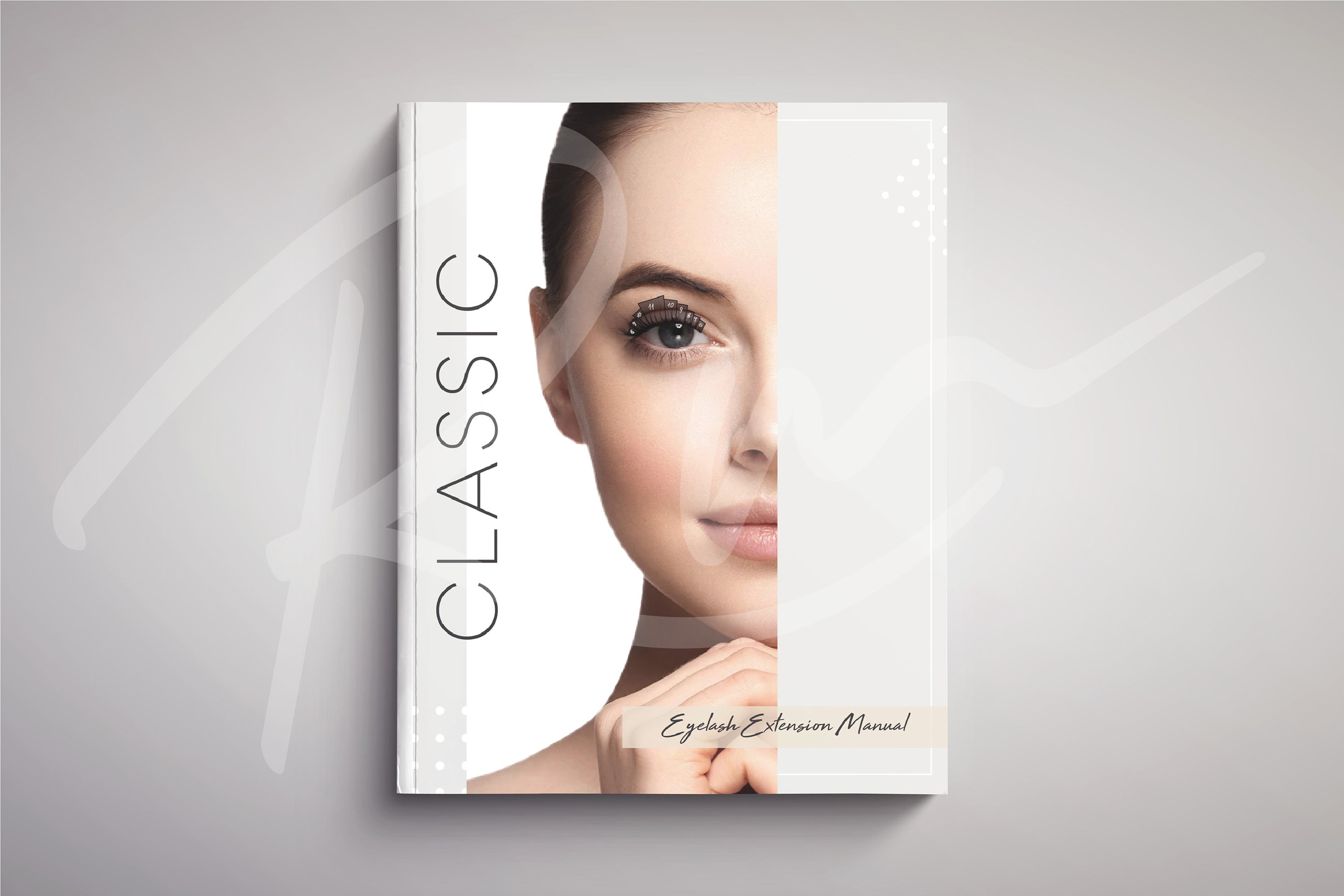 Classic Eyelash Extension Course Manual, Training Book, Light Grey ...