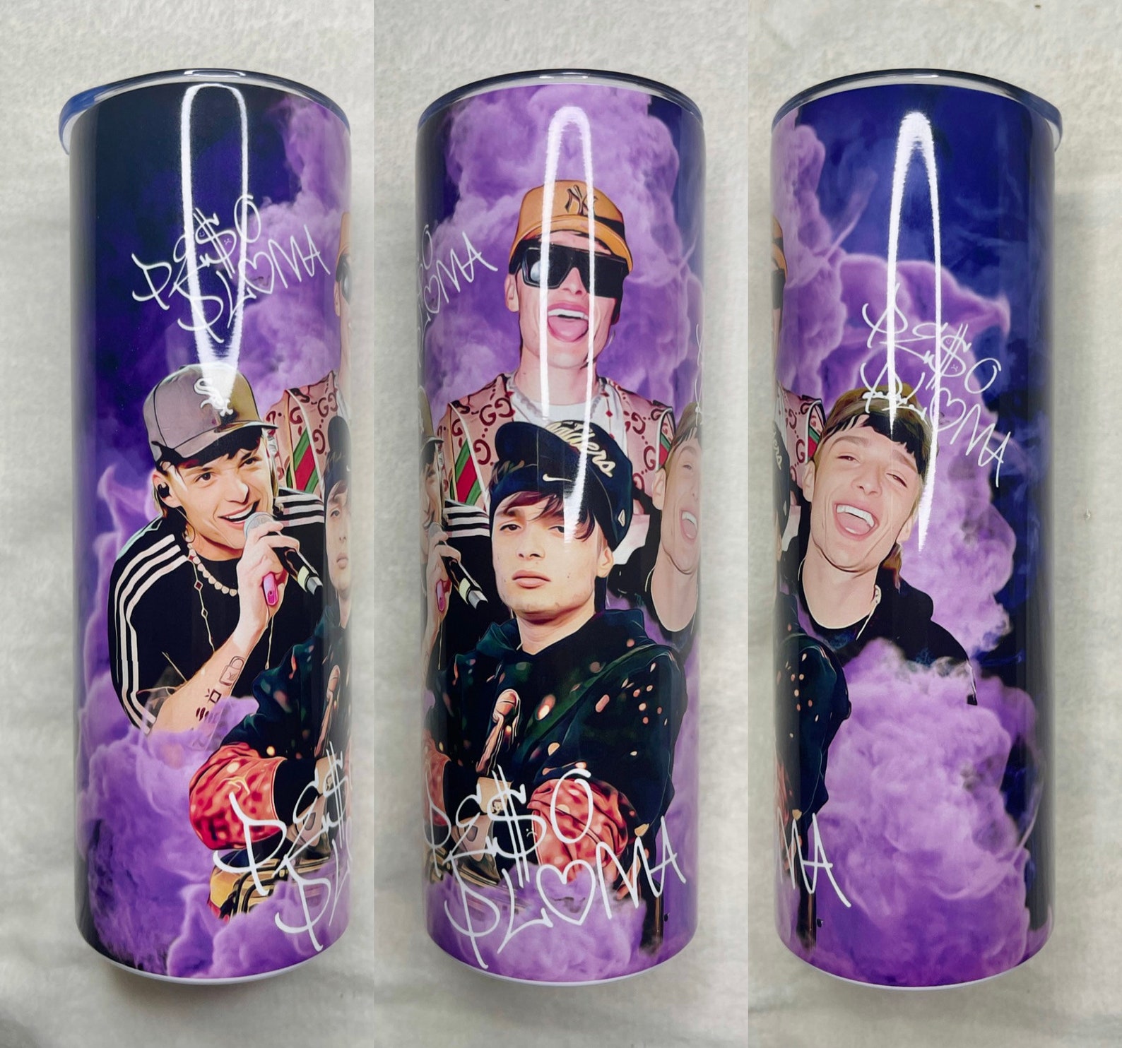 Peso Pluma Tumbler, Purple Peso Pluma Tumbler, Peso Pluma, Gift for Her ...