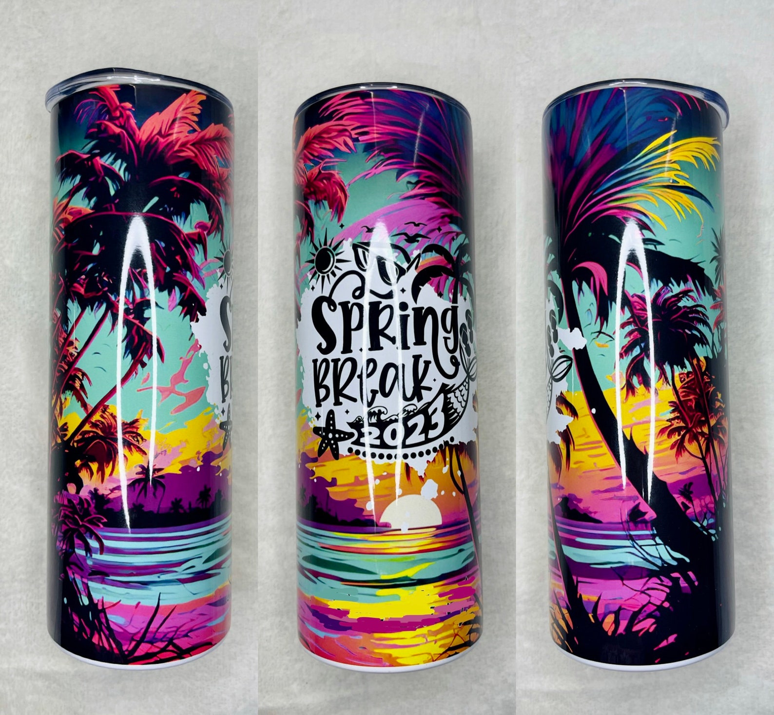 Spring Break Tumbler, 2023 Spring Break Tumbler, Sunset Tumbler ...