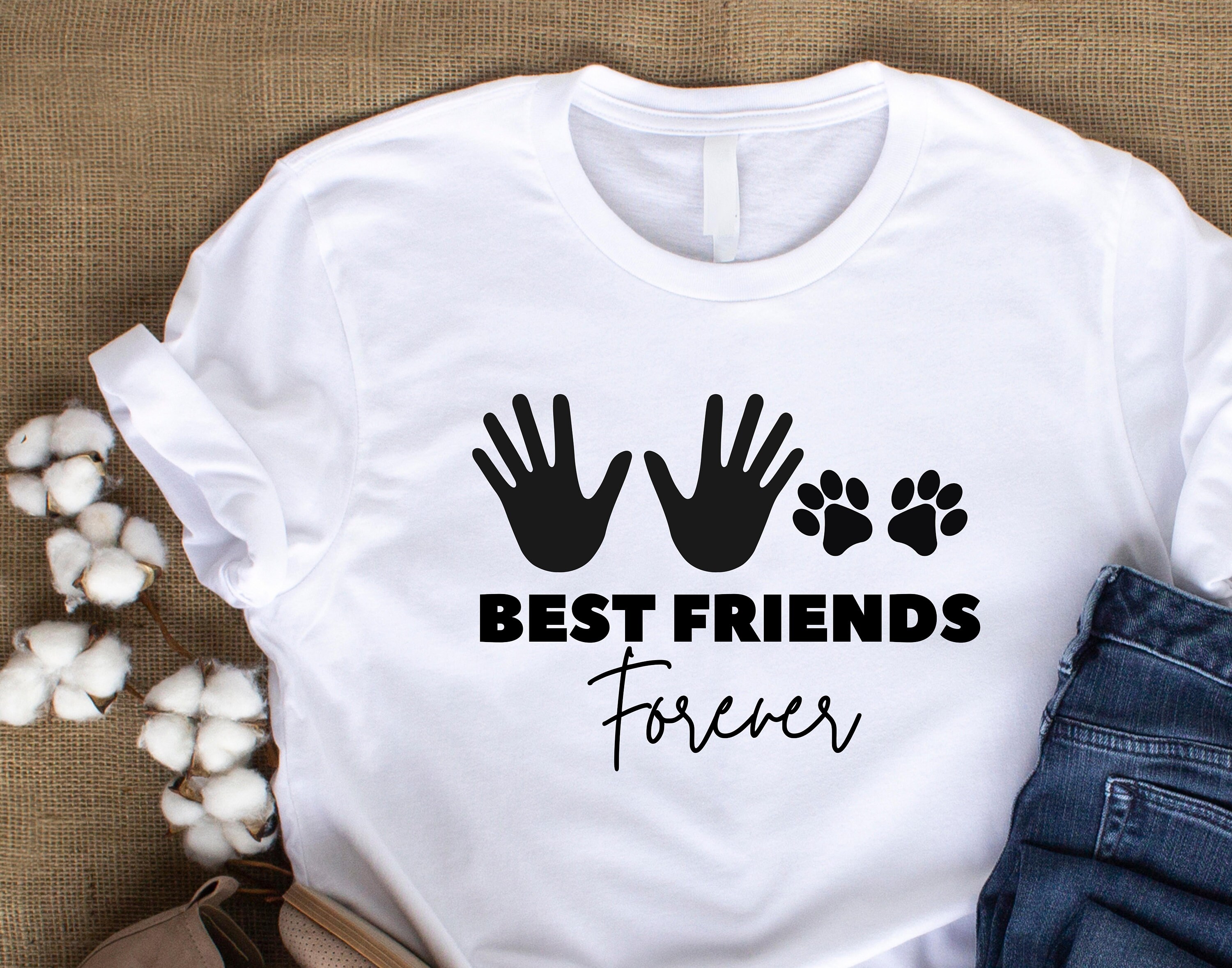 Dog Lover SVG Paw Print SVG Best Friends Forever SVG Dog - Etsy
