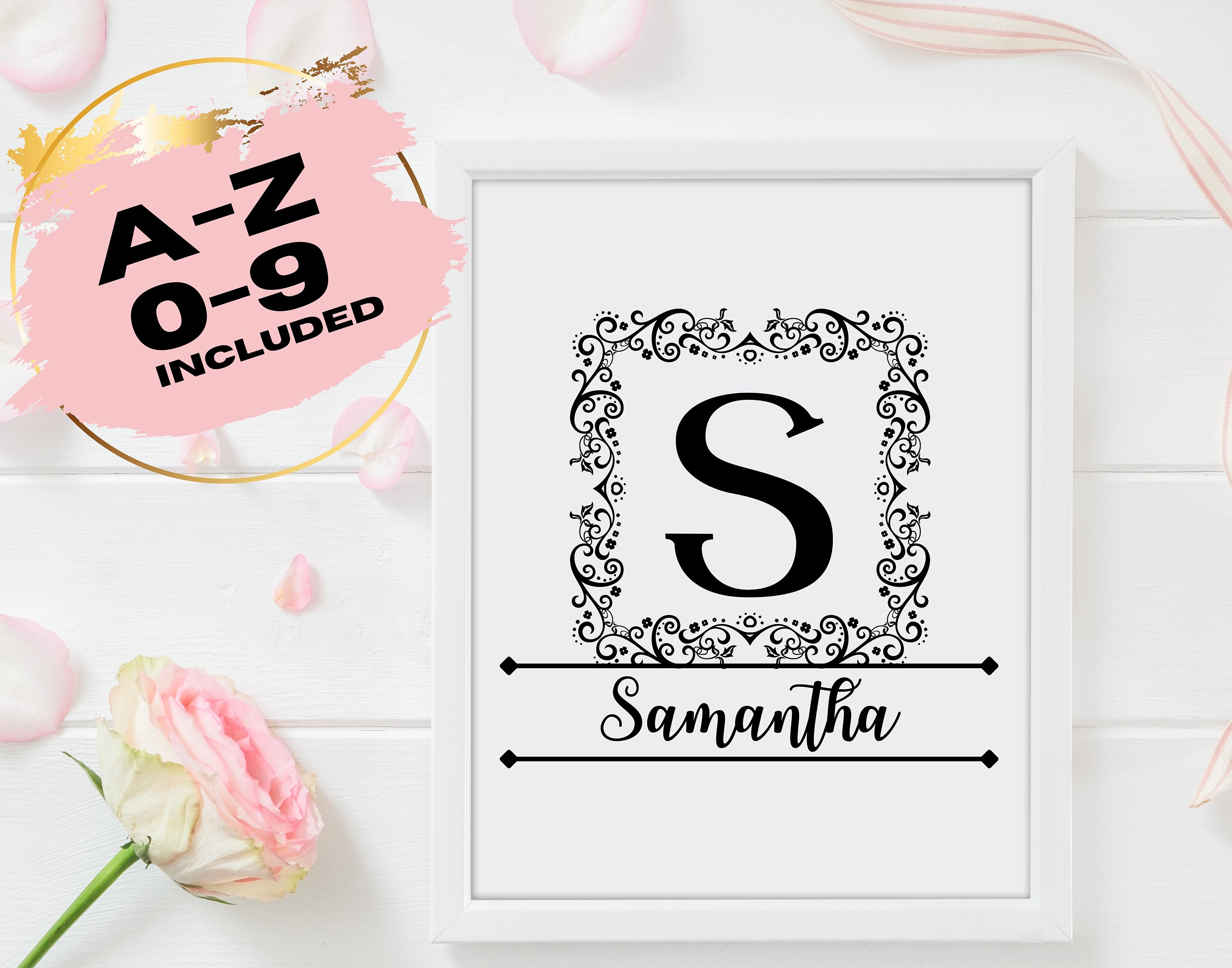 Monogram Alfabeto SVG Bundle Monogram Letras SVG Monograma - Etsy México