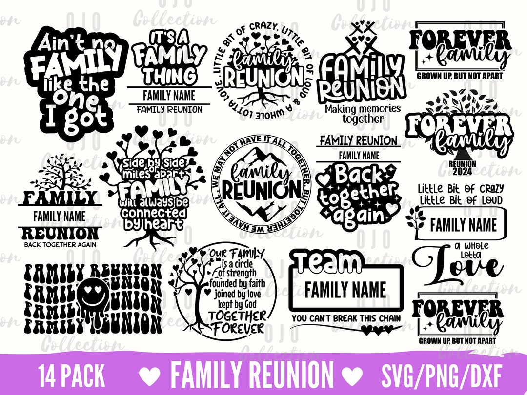 Family Reunion SVG Bundle, Family Reunion Shirt Svg, Family Tree SVG ...