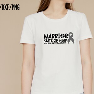 Cancer Warrior SVG Brain Cancer Awareness SVG Brain Tumor Warrior Svg ...