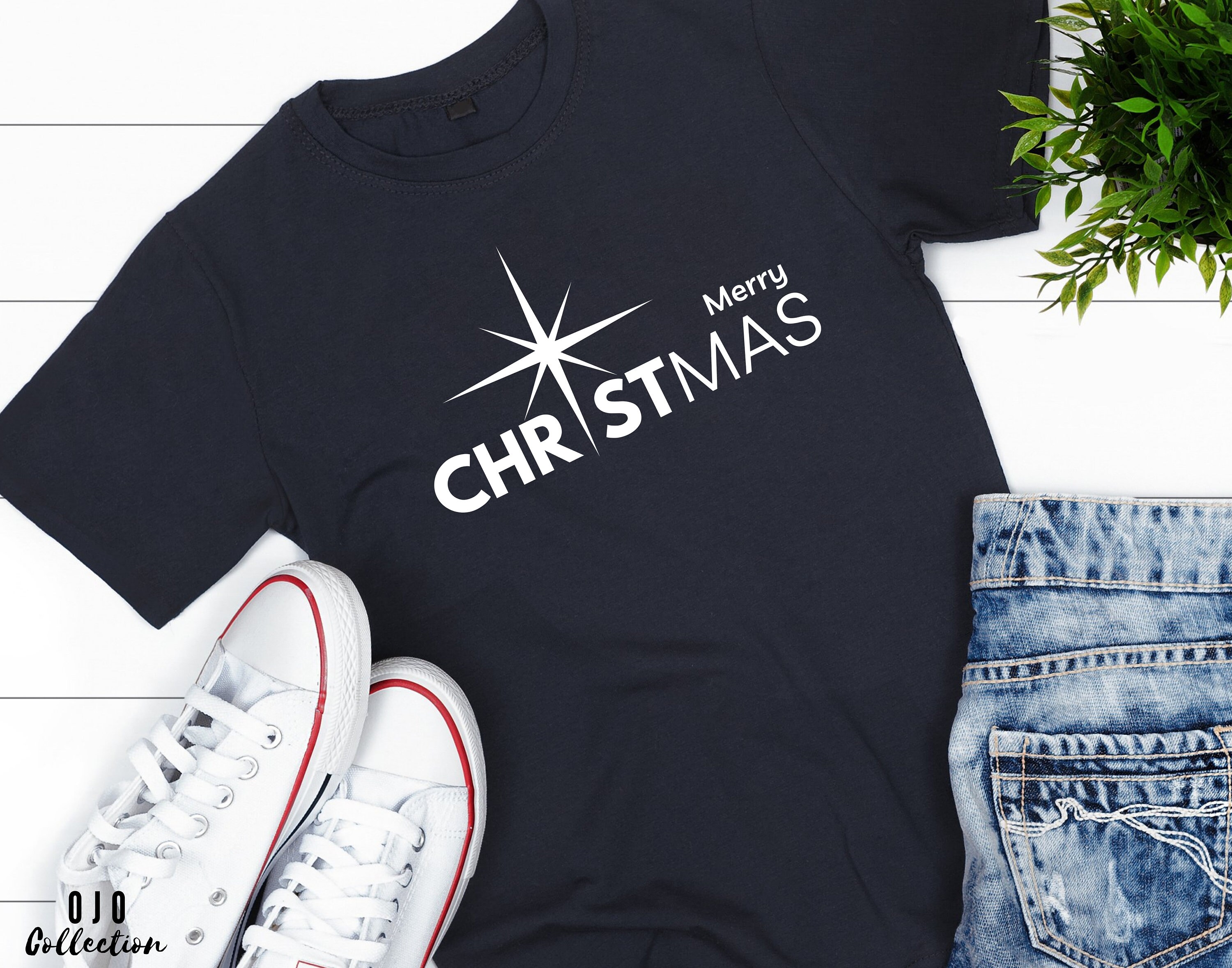 Christian Christmas SVG: Merry Christmas Star Design (digital Download ...